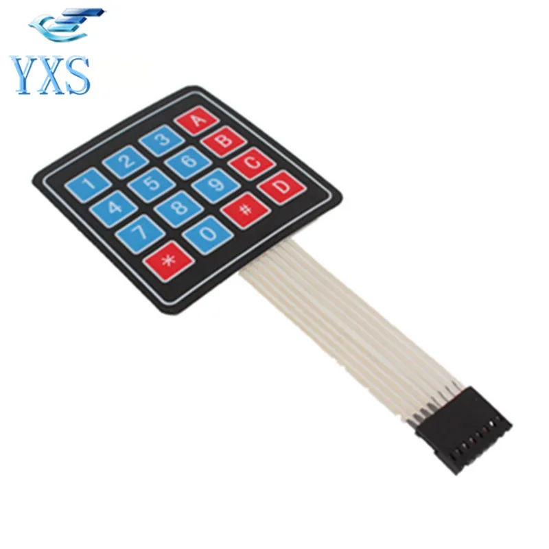 10PCS/LOT 4*4 Matrix Membrane Keyboard Singlechip Microcontroller ...