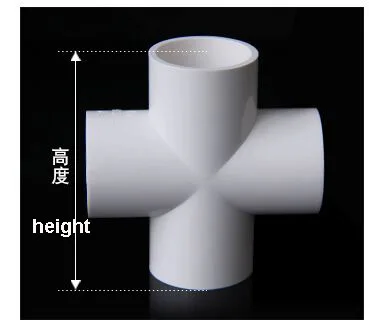 gogo PVC pipe joints tee fitting 3 way 4 way 45 degree 90 degree right ...