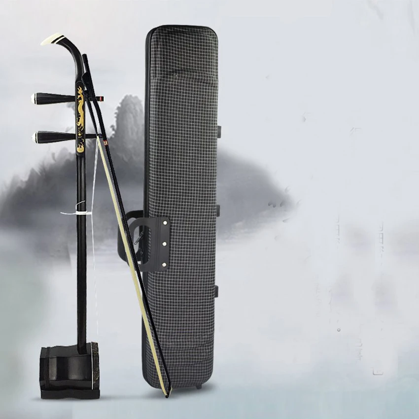 Traditional Erhu Handmade Chinese Folk Musical Instruments Ebony Chinse ...
