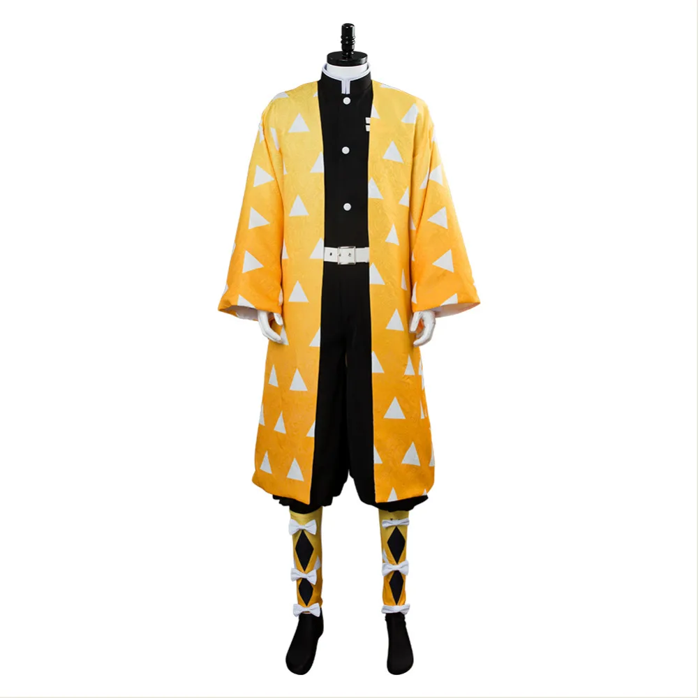 Anime Demon Slayer Agatsuma Zenitsu Cosplay Costume - AllCosplay.com