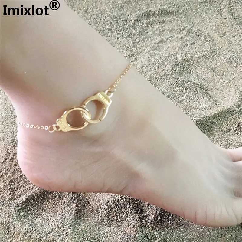 Bohemian Handcuffs Charm Anklet Beach Jewelry Creative Ankle Bracelet ...