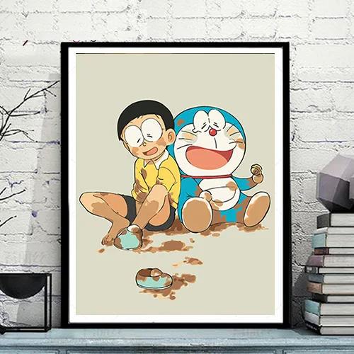 MaHuaf-A180-Japanese-Doraemon-DIY-oil-painting-by-numbers-DIY-digital ...