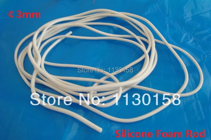 3mm Silicon Rubber Foam Cord, 10Meters White Color Silicone Foam Rod ...