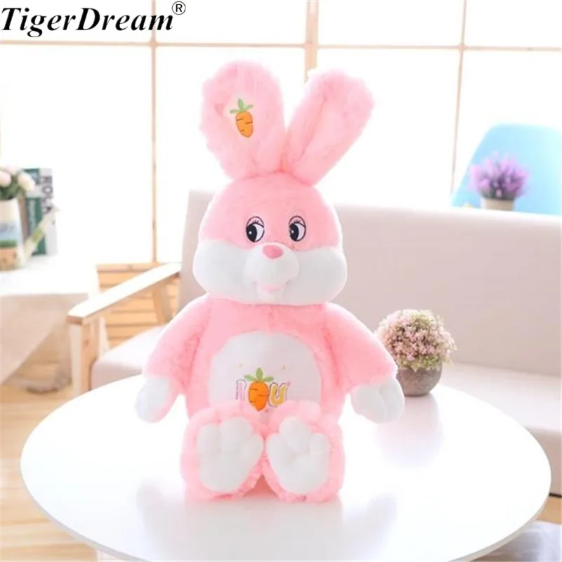 One-Piece-Pink-Radish-Rabbit-Plush-Toy-Cute-Bunny-Doll-Stuffed-Cushion ...