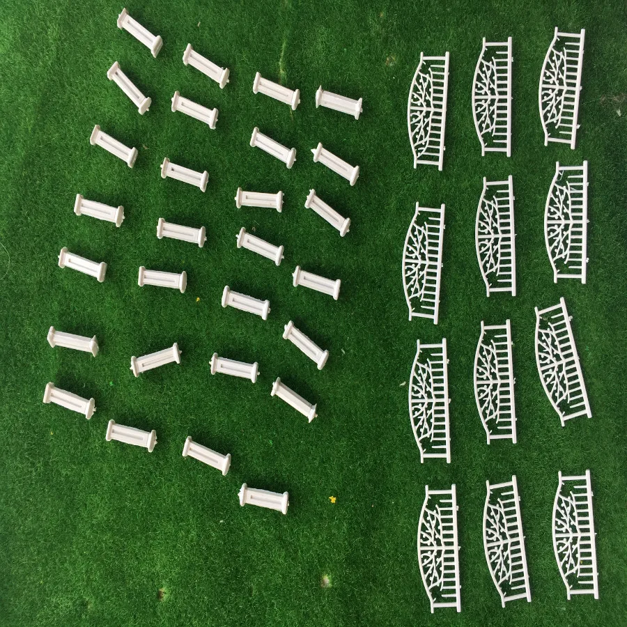 2 Meter Model Railway Building Fence Wall 1:200 HO OO Scale NEW for ...
