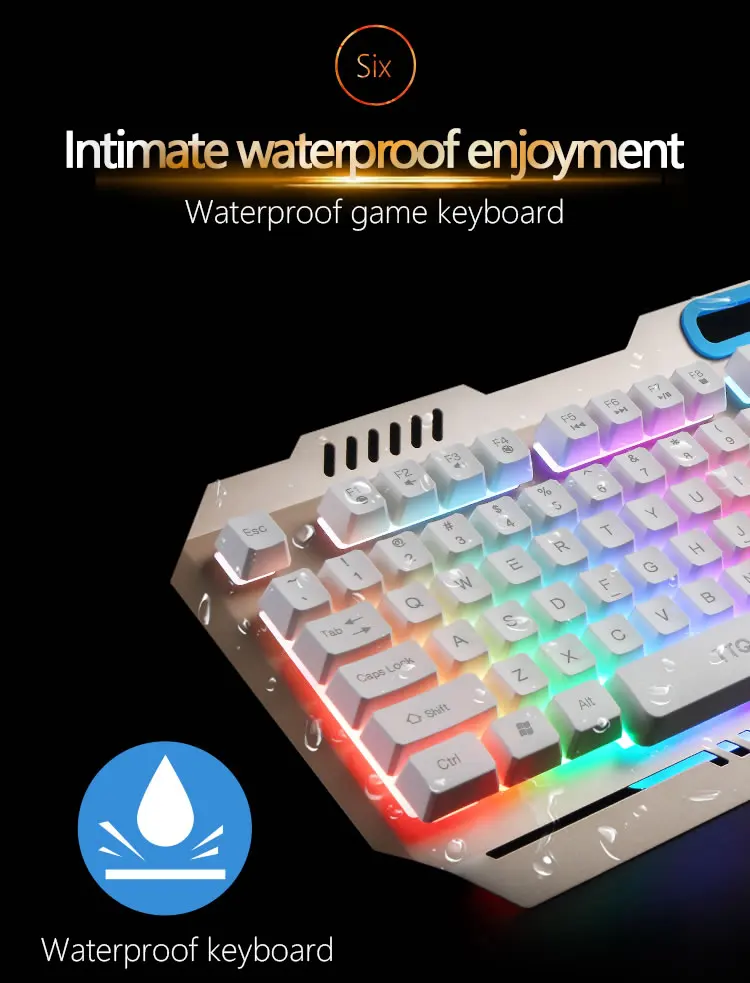 Teclado mecánico de unicornios TTQ, teclado Multimedia para videojuegos ...