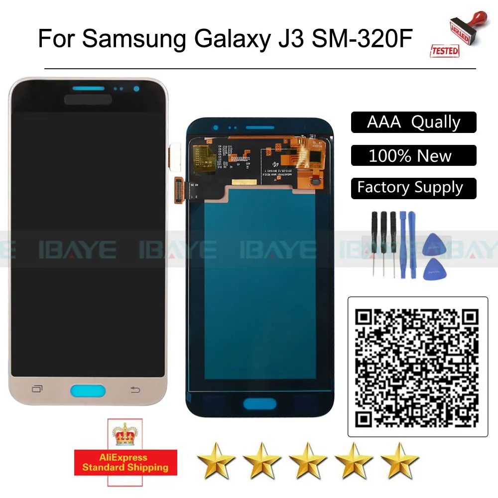 Aliexpress.com : Buy OEM LCD For Samsung Galaxy J3 LCD SM 320F Display ...