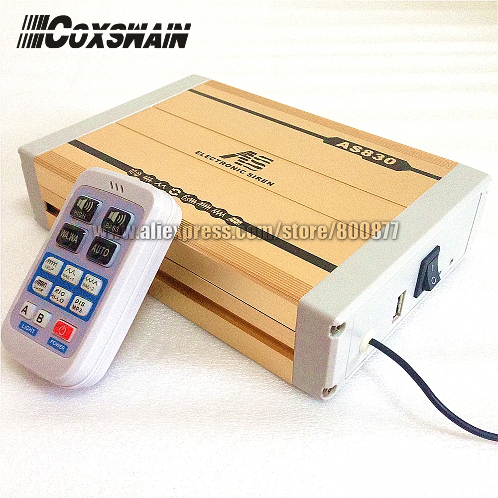 Coxswain-AS830-400W-wireless-Police-Ambulance-Car-Siren-28-tones-with ...