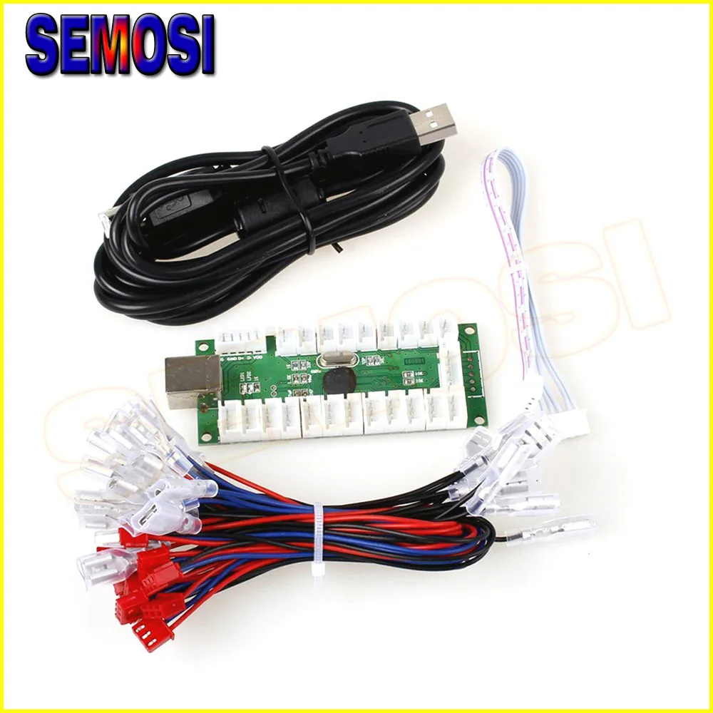 Zero Delay USB Encoder PC To LED Joystick Set for Illuminated Buttons ...