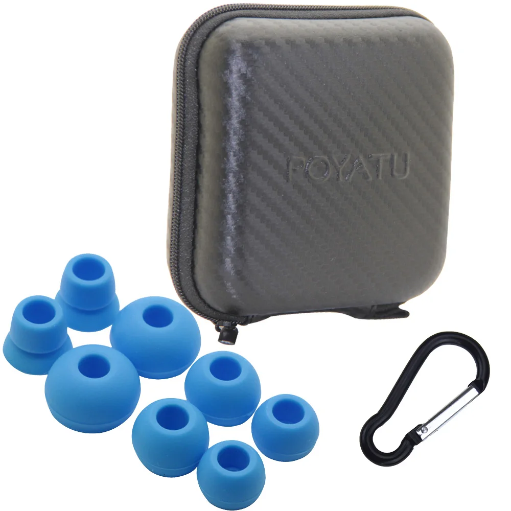 Poyatu Earphone Hard Case Earbuds Eartips Sets For Powerbeats3 ...