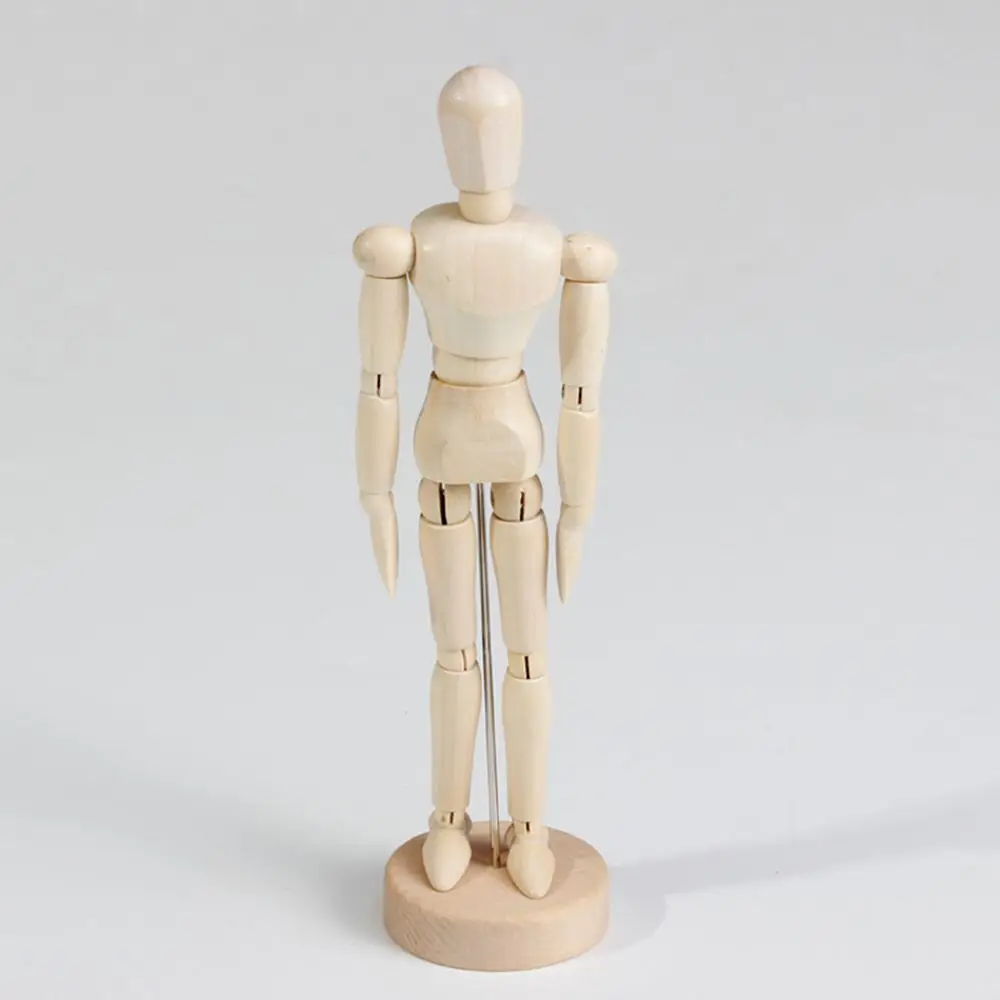 Hot Sale 12cm Wooden Man Model Artist Movable Limbs Doll Male Wooden ...