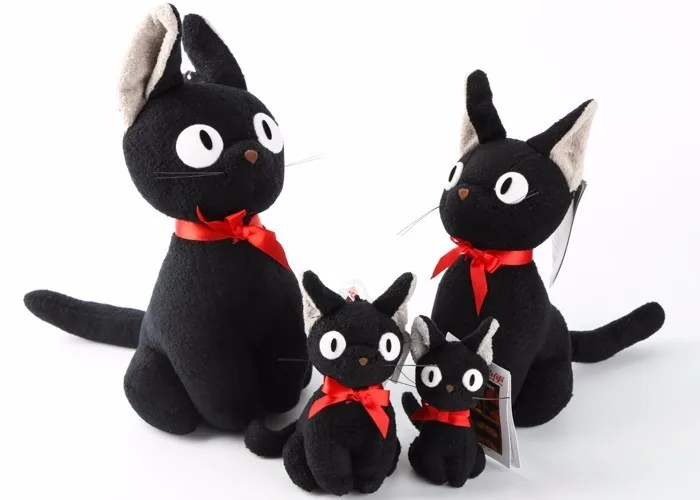 Kiki's Black Cat Jiji Stuffed Plush Toy Pendant - KawaiiMerch.com