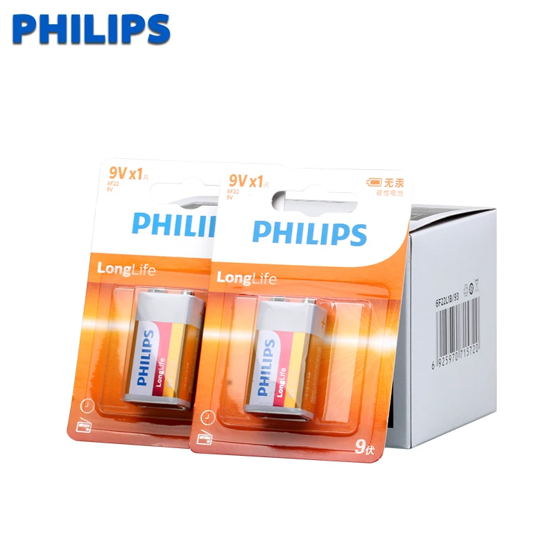 10Pcs//philips PP3 6F22 6LR61 MN1604 9V Super Heavy Duty Dry Batteries ...