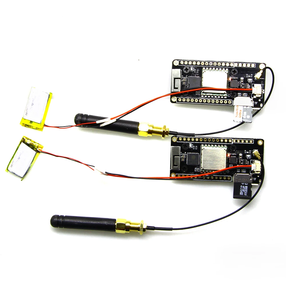 LILYGO®Ttgo 2 pces lora32 v2.0 868/433mhz esp32 lora 0.96 Polegada sd ...