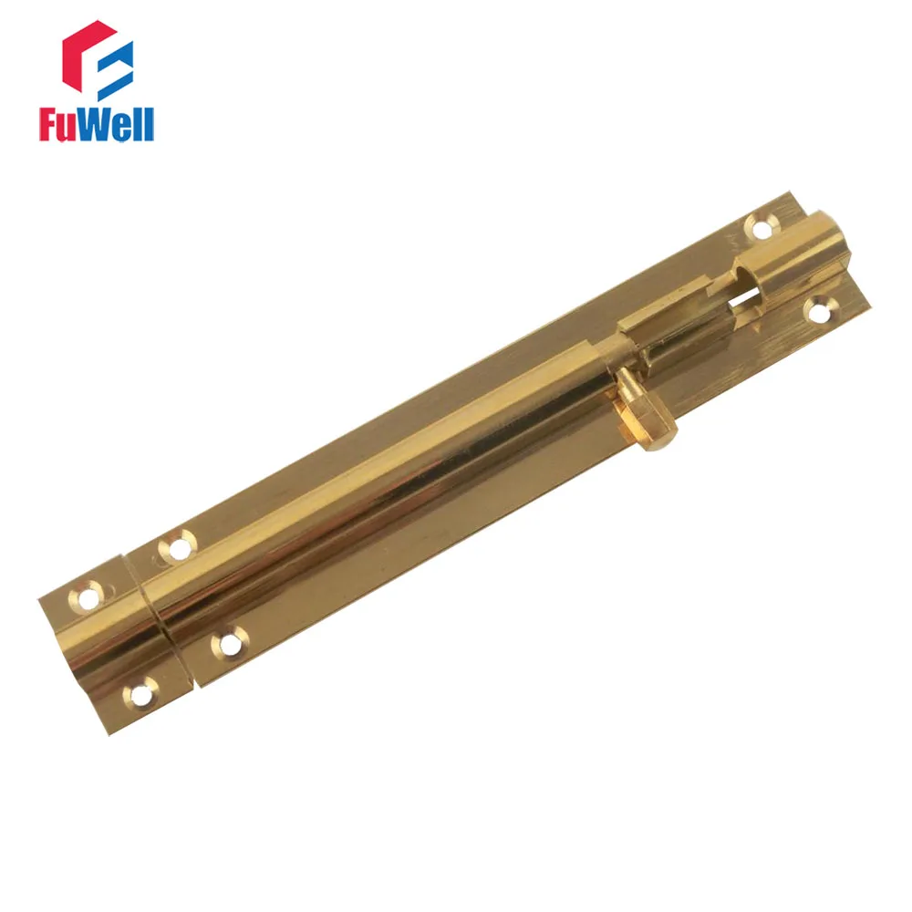 2pcs-5-Brass-Barrel-Bolt-Lock-1mm-Thickness-Home-Gate-Safety-Hardware ...