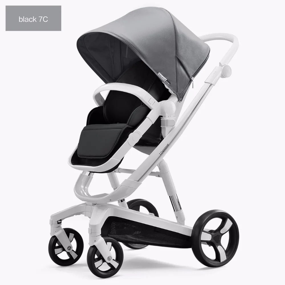 Portable Collapsible Stroller Safety Stroller High Landscape Can Sit ...