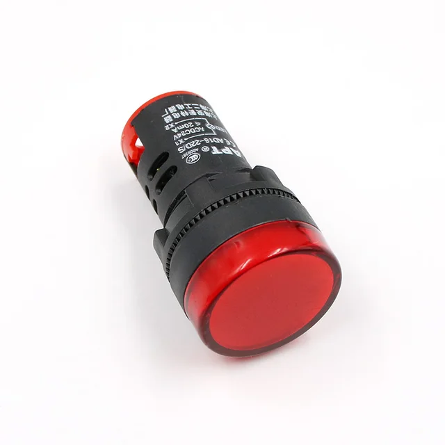 Indicator Signal Lamp Light Waterproof ad16-22ds 22mm AC/DC 12V 24V 110V 220V 380V Red Green ...