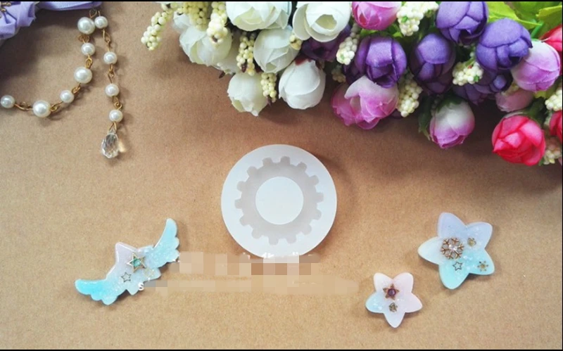 Lanugo molde de silicone líquido para joias, pingente de colar, de ...