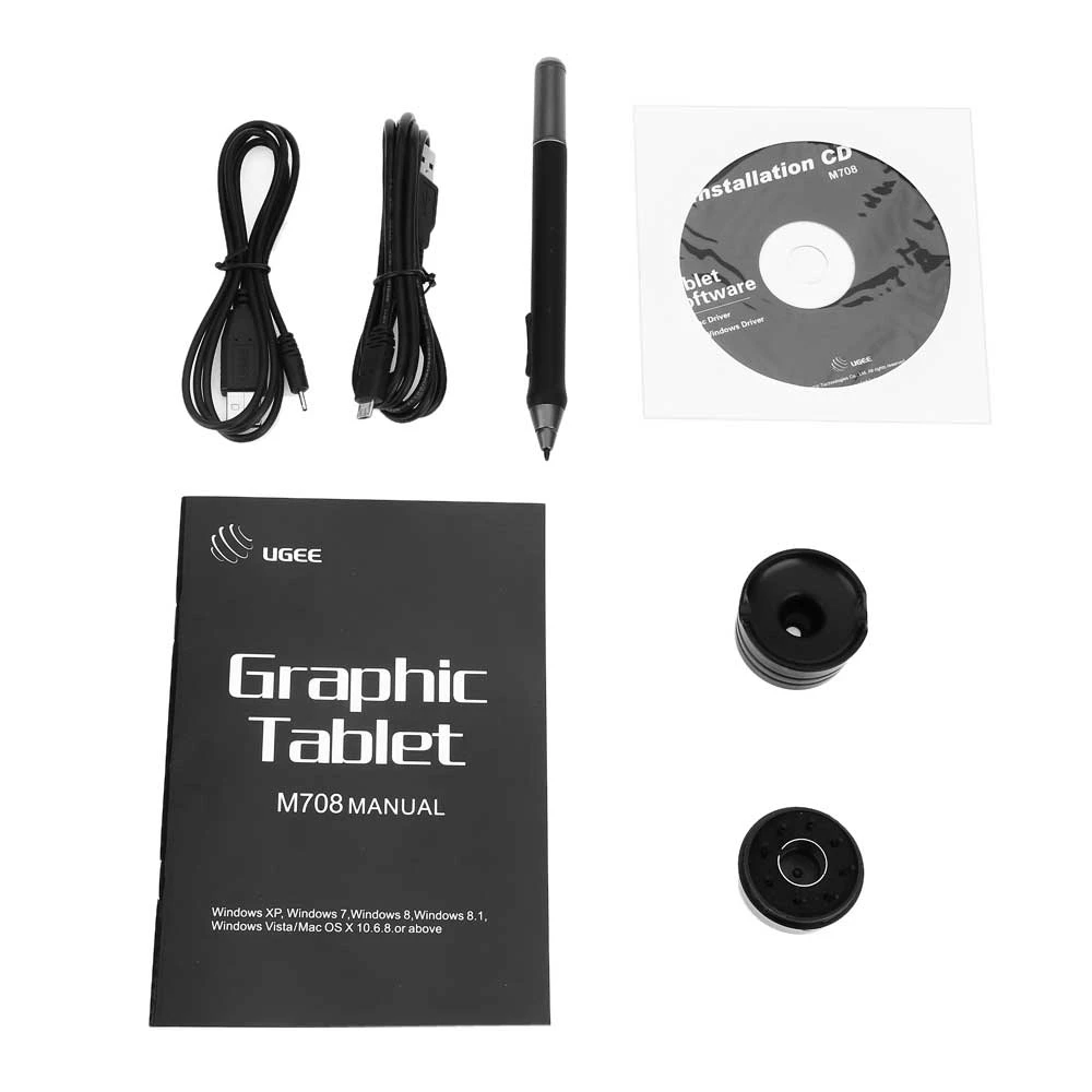 לוחות דיגיטליים - UGEE M708 10x6" Smart Graphics Digital Drawing Tablet ...