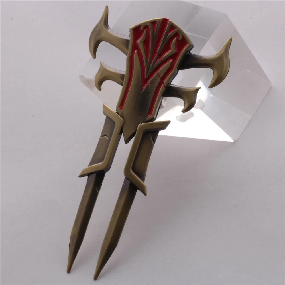 Online game LOL Zed mini Weapon prop Model Ring Zinc Alloy The Master ...