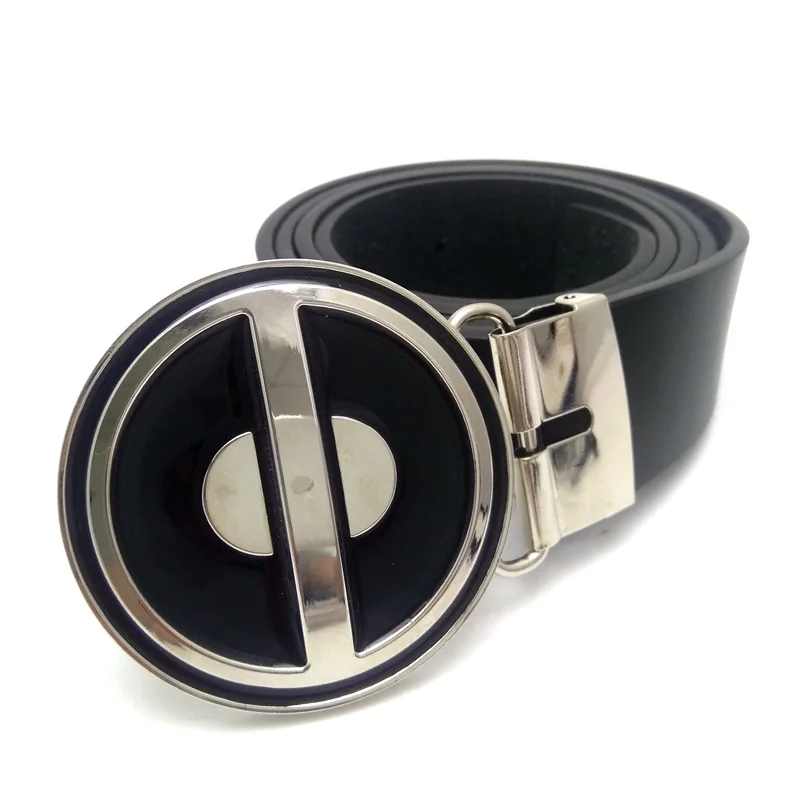 New arrival Mens big buckle belts for jeans marvel superhero deadpool ...