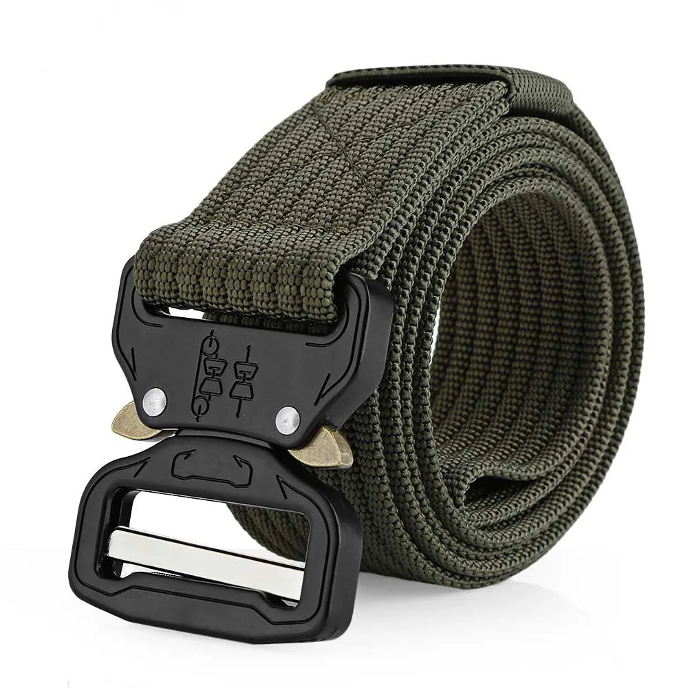 Tactical Belt Military Buckle Men Wear resisting Non slip Breathable ...