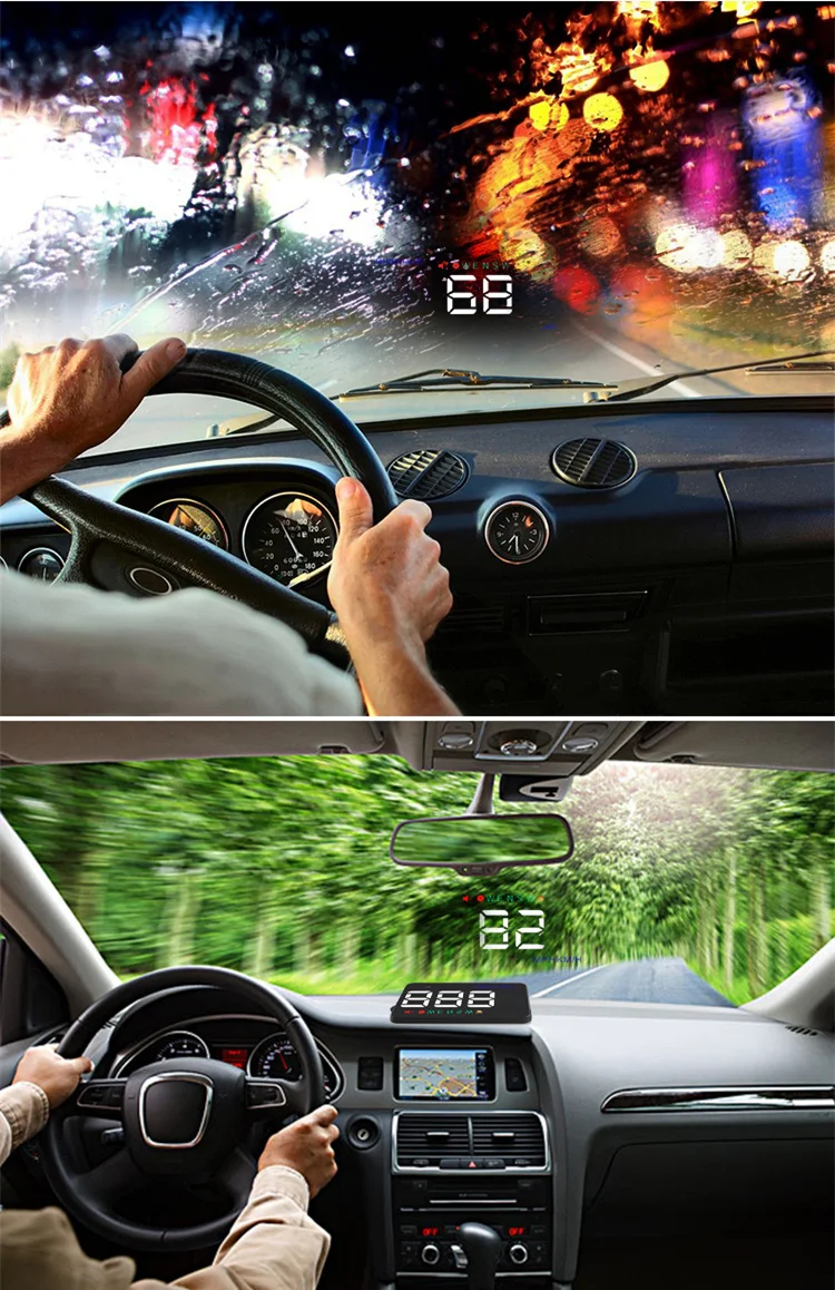 Car G5 HUD 3.5 Screen GPS Speedometer Head UP Display Auto GPS ...