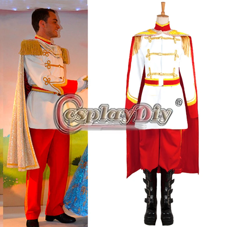 Custom Made Cinderella Prince Charming Costume Performance Uniform Suit ...