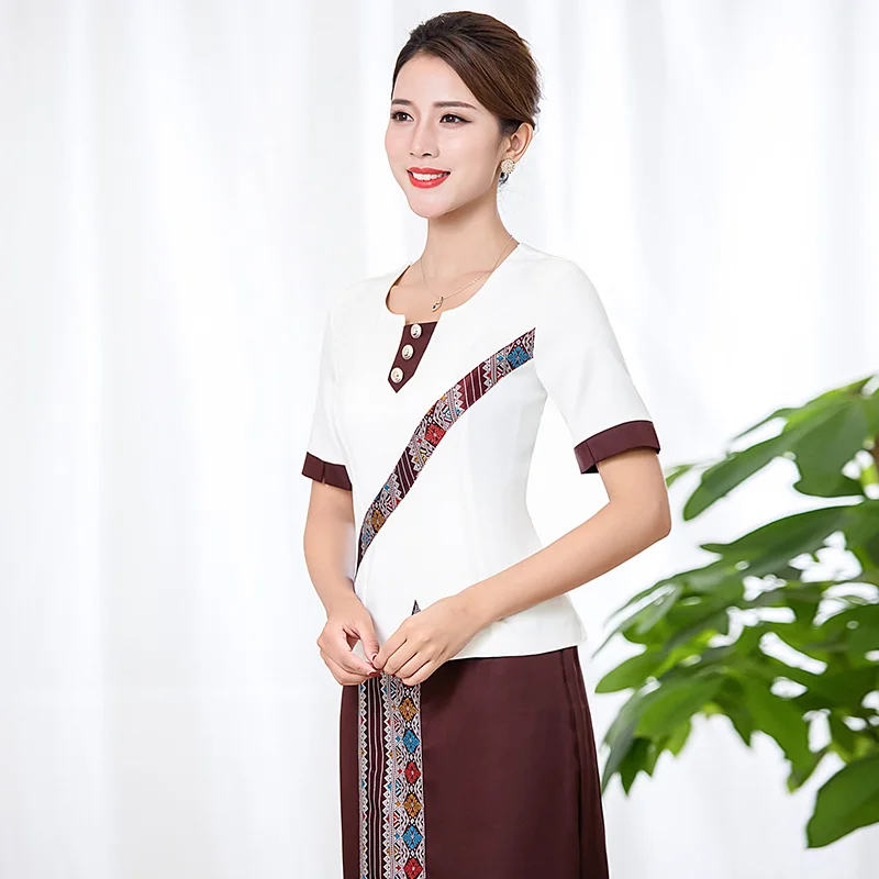 High Quality Thai Spa Massage Beautician Uniform Womens Elegant ...