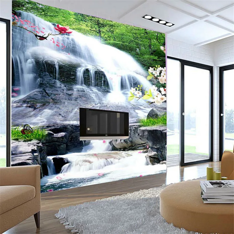 Large Waterfall Motion Wall