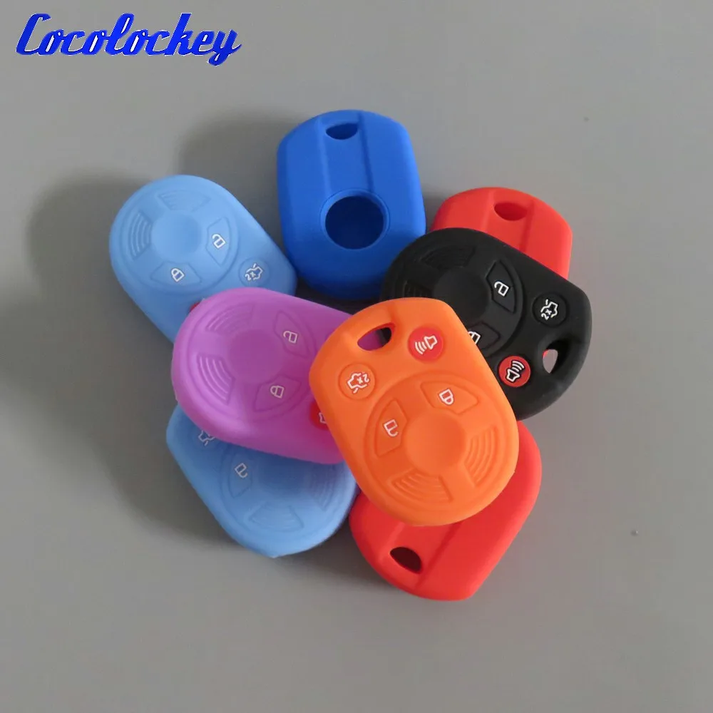 Cocolockey Silicone Car Key Cover For Ford Transit Focus Escape C-max ...
