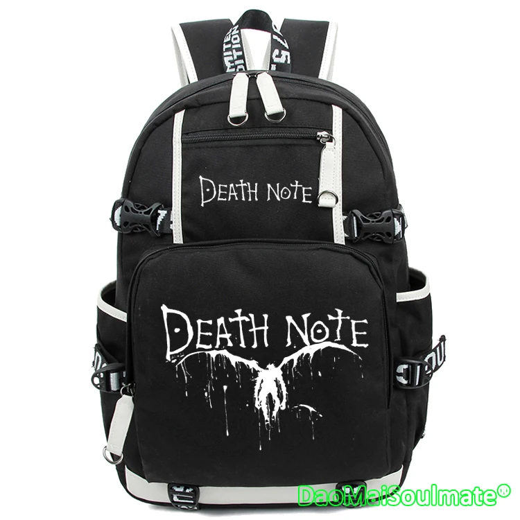 Hot Anime Death Note Laptop Bags Cartoon School Bag Teenages Canvas ...