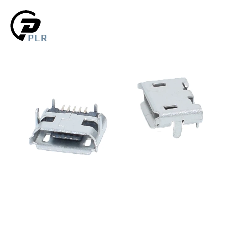 Micro Usb Tipo B Soquete Fêmea 5pin Smt Jack Conectores Porto Pcb Board 10pcsconectores