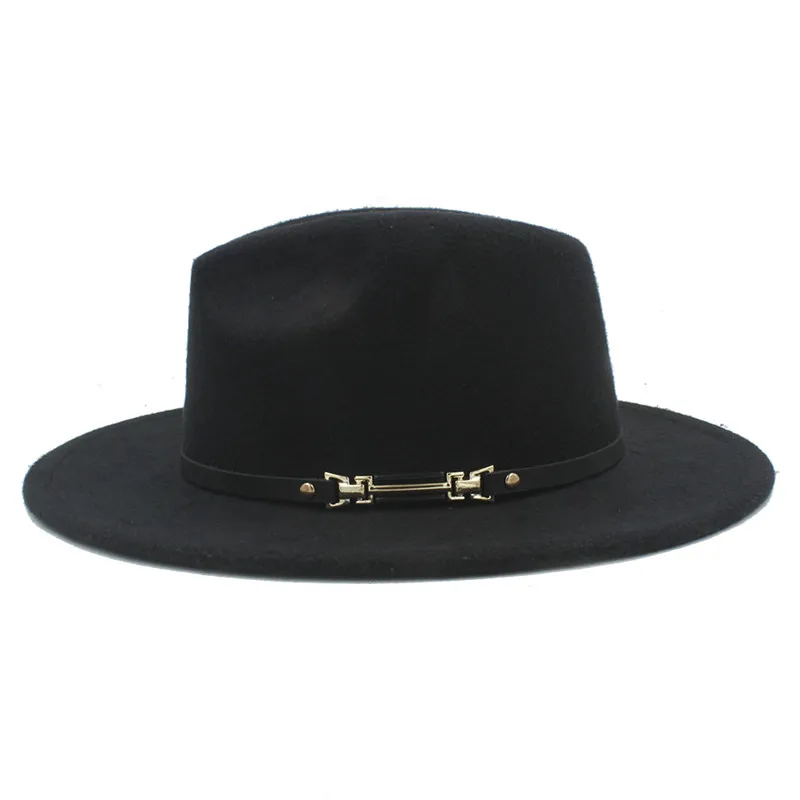 Retro Wool Women's Outback Felt Fedora Hat Winter Elegant Lady Gangster ...