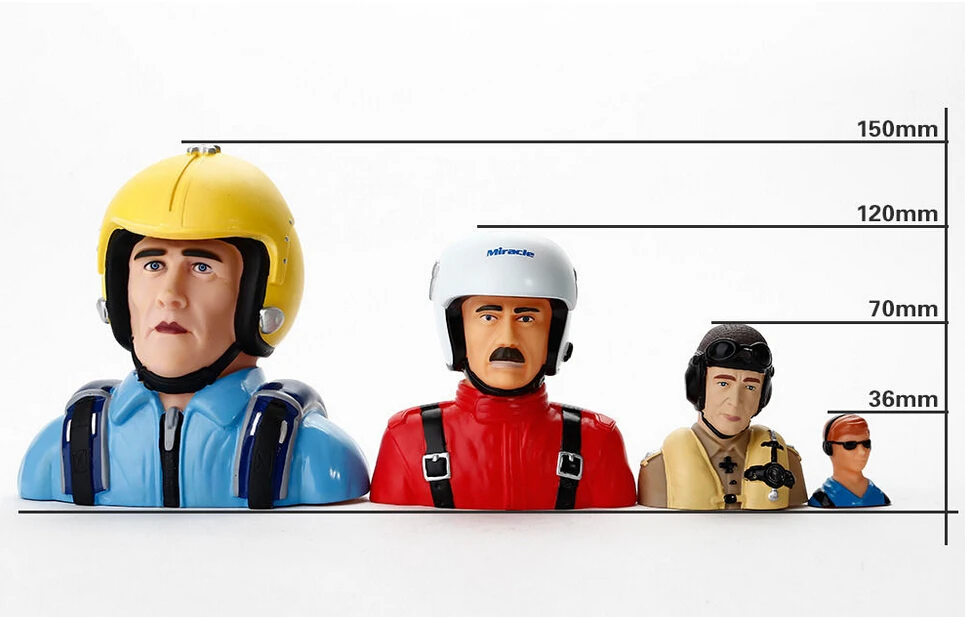 Zyhobby 1/10 Scale Figure Pilots Model With Headset&Glass For RC ...