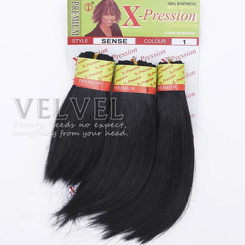 1PC+Toyokalon Quality Xpression SENSE Hair Weft 5" 7" Color1 Synthetic ...