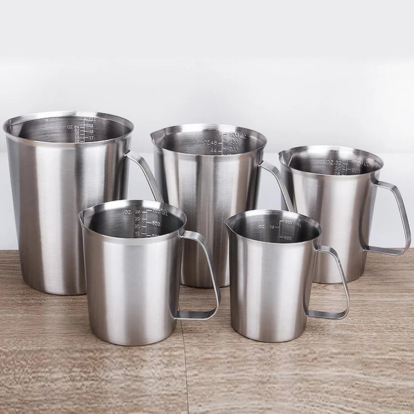 500/700/1000/1500/2000ml Messbecher Graduiert/Backen/Flüssigkeit/Milch ...