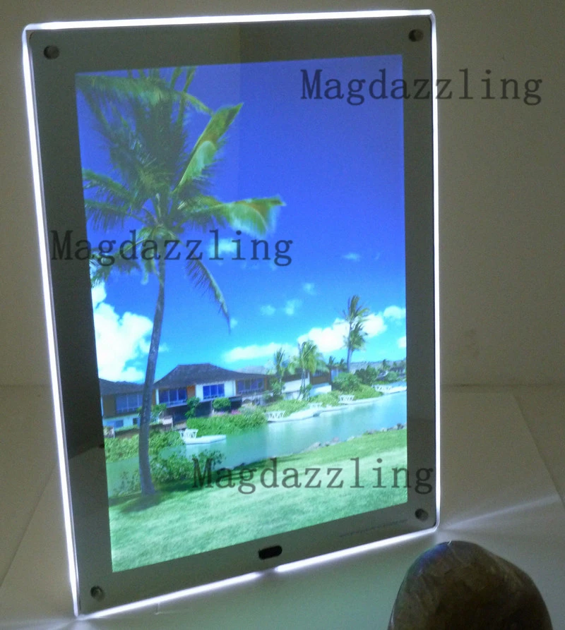 Magic Mirror Acrylic LED Picture Frame A4 Magic Mirror Advertising ...