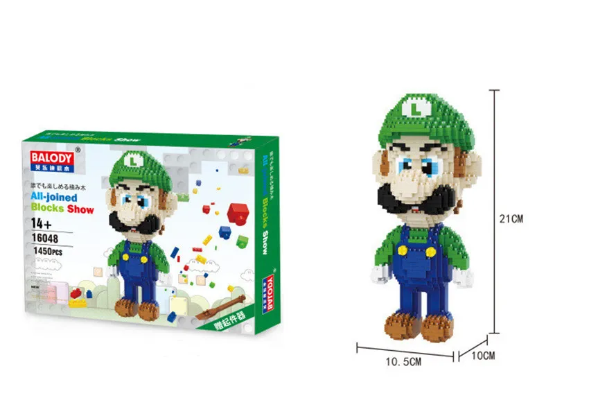 Kaufen Balody Cartoon Figuren Serie Stich Blöcke Diamant Mario Modell ...