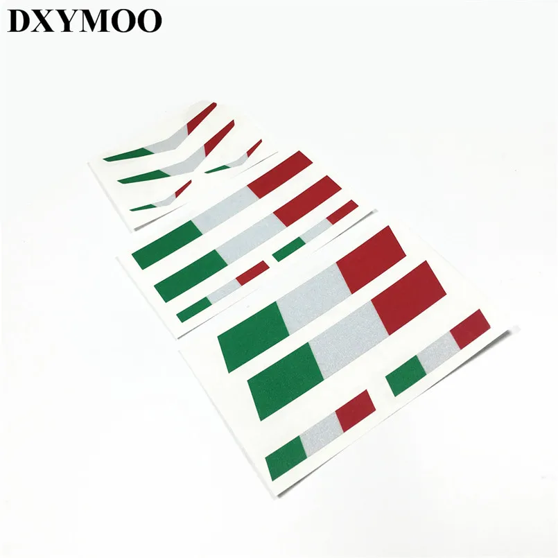 Motocross Helmet Suv Stickers Italy National Flag Car Sticker Decals ...