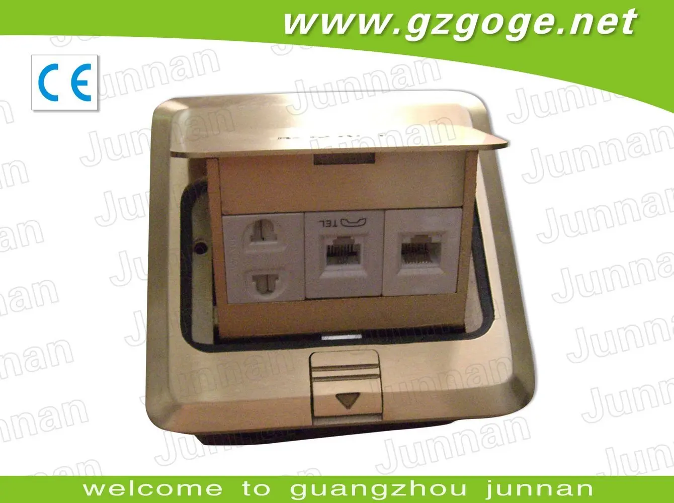 Junnan waterproof cheap floor electric socket outlet with gold and ...