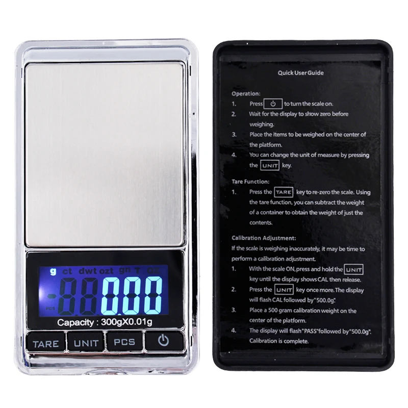 300g Digital scales 0.01g Mini Electronic Scale Jewelry Balance Weight ...