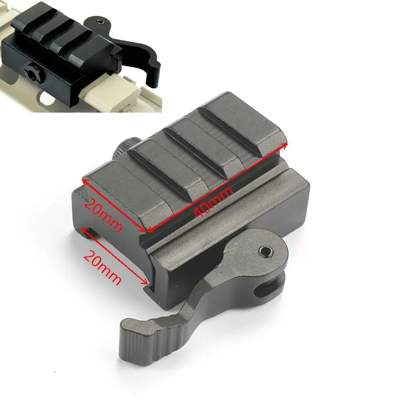 MIZUGIWA 2pcs Quick Release Half Inch 0.5" Low Profile Riser QR Block ...