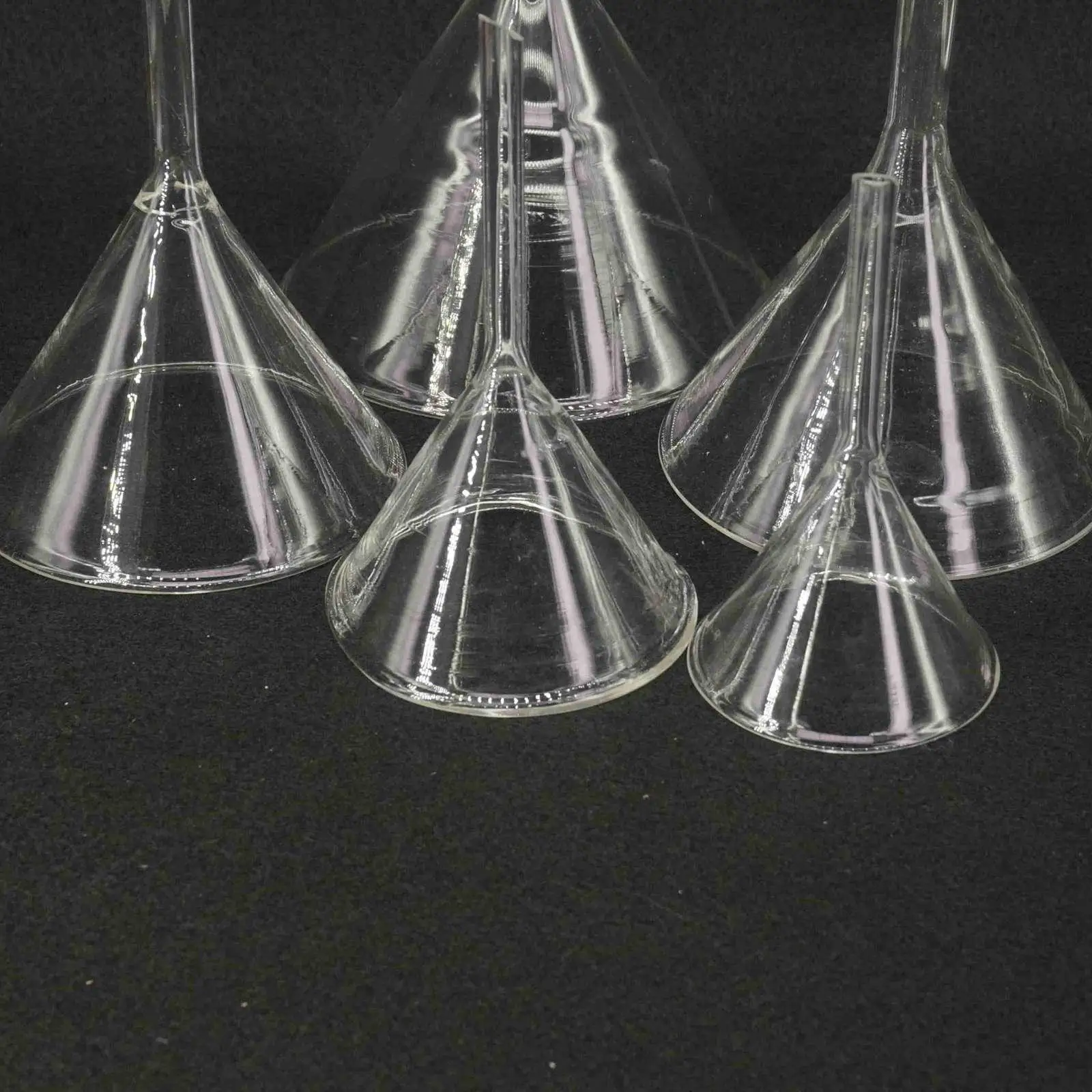 40mm/50mm/60mm/75mm/80mm/90mm/100mm/120mm Miniature Lab Glass Funnel ...