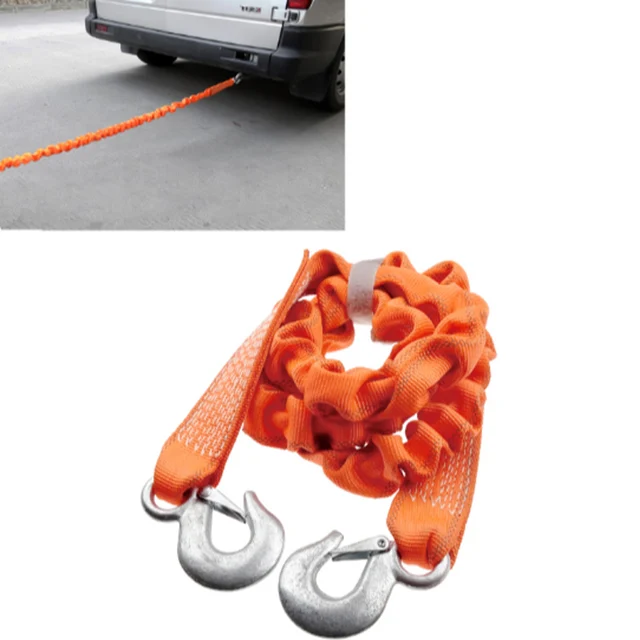 Tow Rope 5 Tonnes 5M Elasticity Car Towed Band Truck Pulling Adjustable ...