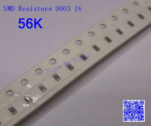 SMD Resistors 0603 56K 56 K ohm 1/10W 1% Chip Resistors|smd resistor ...