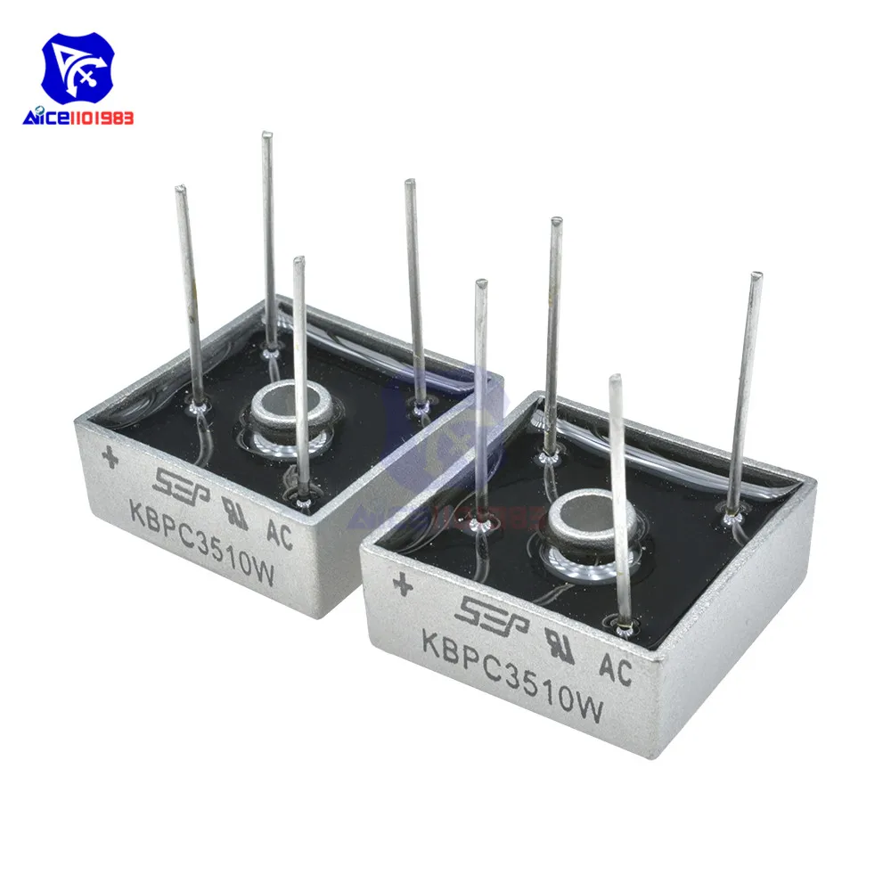 5PCS/Lot Bridge Rectifier Diode SIP-4 KBPC3510W 35A 1000V Single Phase ...