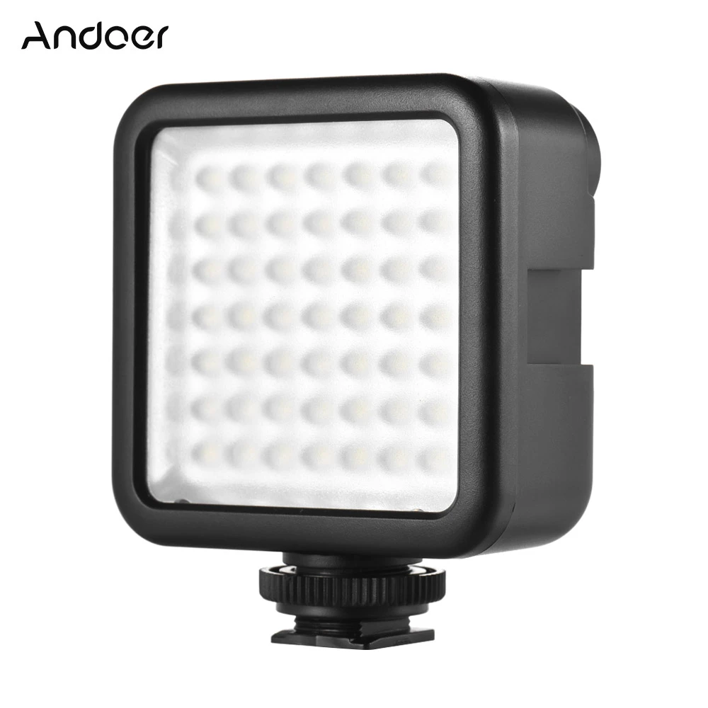 Andoer W49 Dimmable Camcorder Video Lighting Mini Interlock Camera Led ...