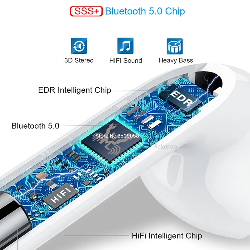 I10000 tws беспроводные наушники bluetooth гарнитура невидимые наушники ...