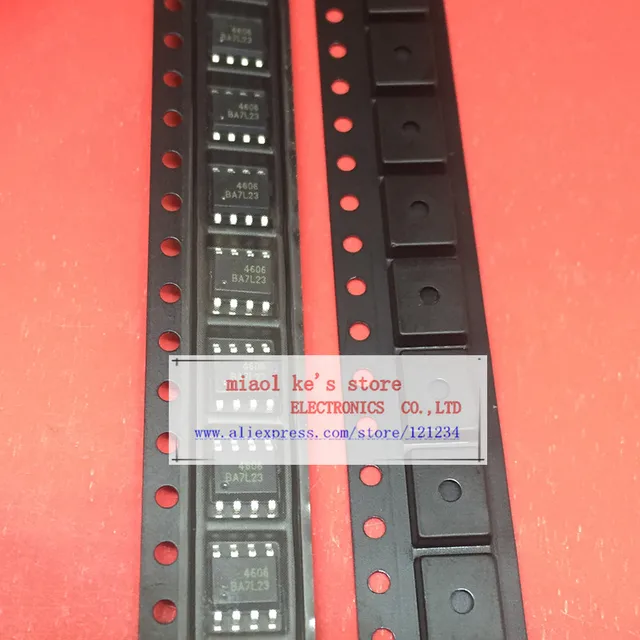 AO4606 4606 SOP 8 [ 50pcs/ lot ] 30V MOSFET Complementary Enhancement Mode Field Effect ...